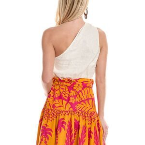 FARM Rio | Tops | Farm Rio Knot Linenblend Crop Top | Poshmark